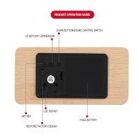 China Smart Mini FM Portable Clock Radio With LED Light Bluetooth Speaker for sale