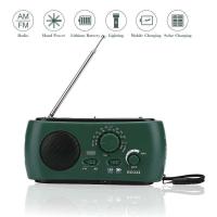 China AM FM Internet Emergency Lantern Radio , Solar Powered Portable Radio Rechargeable for sale