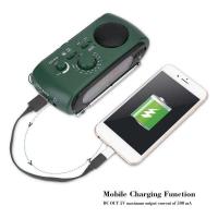 China AM FM Internet Emergency Lantern Radio , Solar Powered Portable Radio Rechargeable for sale