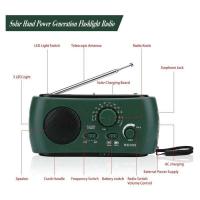 China AM FM Internet Emergency Lantern Radio , Solar Powered Portable Radio Rechargeable for sale