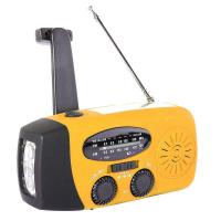 China Hand Crank Waterproof Emergency Radio , Outdoor AM FM Internet Radio With LED Flashlight for sale