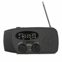 China Hand Crank Waterproof Emergency Radio , Outdoor AM FM Internet Radio With LED Flashlight for sale