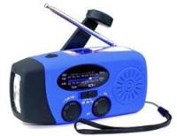 China Hand Crank Waterproof Emergency Radio , Outdoor AM FM Internet Radio With LED Flashlight for sale