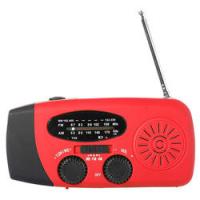 China Hand Crank Waterproof Emergency Radio , Outdoor AM FM Internet Radio With LED Flashlight for sale