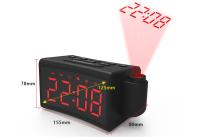 China Digital Smart FM Clock Radio With USB Port Telescopic Antenna for sale