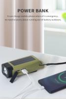 China Rechargeable Waterproof Emergency Radio Short Wave Solar Powered for sale