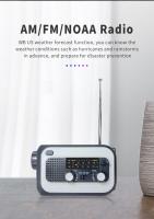 China SOS Emergency Waterproof Hand Crank Radio With 4000hMA Removable Battery for sale