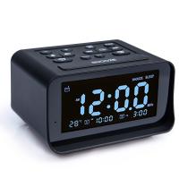 China Home Hotel LED Clock Radio , Portable Desk Radio With USB Port for sale
