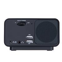 China Home Hotel LED Clock Radio , Portable Desk Radio With USB Port for sale