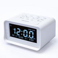 China Home Hotel LED Clock Radio , Portable Desk Radio With USB Port for sale
