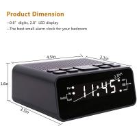 China Digital Portable Clock Radio USB Rechargeable With Snooze Alarm Functions for sale