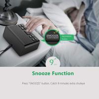 China Digital Portable Clock Radio USB Rechargeable With Snooze Alarm Functions for sale