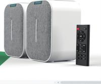 China Wireless White Bluetooth Bookshelf Speakers Active For Home Theater for sale