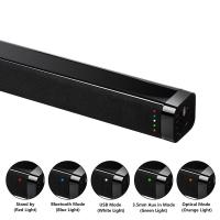 China Vofull TV Soundbar 20W 5.0 Speakers Wireless Sound Bar 3D Stereo Subwoofers with Remote Control for sale