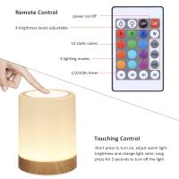 China Seven Color Touch Night Light With Remote Control Alarm Clock Multifunctional for sale