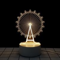 China Colorful Illusion Mood 3D LED Lights 7 Colors Changing For Children Kids for sale