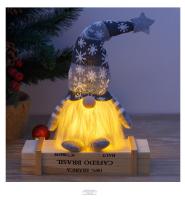 China Kids Room Christmas Tree LED Night Light Plush Cuddly Santa Claus Style for sale