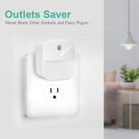 China Warm White Plug In Wall Night Lights For Bedroom Bathroom Hallway Stairs for sale
