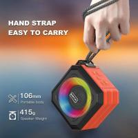 China 5W OEM Waterproof Bluetooth Speaker Portable With Colorful LED Lights for sale