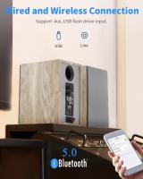 China Home Audio Bluetooth Bookshelf Speakers For Turntable Record Player for sale