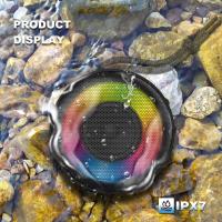 China DC 5V RGB Colorful Waterproof Bluetooth Speaker Mini Portable With AUX Input for sale