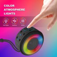 China DC 5V RGB Colorful Waterproof Bluetooth Speaker Mini Portable With AUX Input for sale