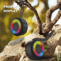 China 1500mAh IPX7 Waterproof Speaker , RGB Bluetooth Speaker ABS Silicone Material for sale