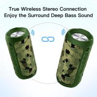 China Outdoor IPX7 Waterproof Bluetooth Speaker Lightweight With RGB Lights TF Slot for sale