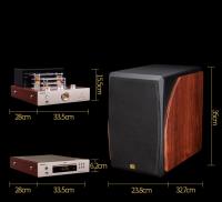 China Wood Color Passive Bookshelf Speaker , Two Way Bluetooth Speaker 8 Ohms for sale