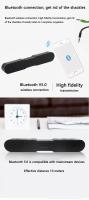China 60W Wireless Wall Mounted Soundbars , Black 2.0 Channel Soundbar With Bluetooth for sale