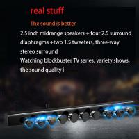 China Coaxial Input Wall Mounted Bluetooth Soundbar 40Hz 20KHz Frequency Response for sale