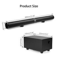 China 2.0 Channel Wireless Bluetooth Soundbar 80W With Remote Control for sale