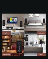 China HIFI 3 Way Bookshelf Stereo Speakers Pyramid Shaped 4 Ohms With Tube Amplifier for sale