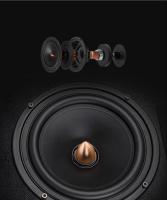 China 100W Passive Wood Bookshelf Speakers Three Way With 6.5 Inch Woofer for sale