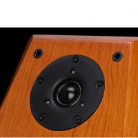 China Wood Color 2 Way Passive Bookshelf Speaker For Home Audio System for sale