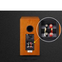 China Wood Color 2 Way Passive Bookshelf Speaker For Home Audio System for sale