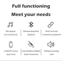 China Wireless Bluetooth Bookshelf Speakers For Multimedia Home Theatre for sale
