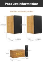 China Wireless Bluetooth Bookshelf Speakers For Multimedia Home Theatre for sale