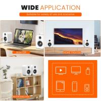 China White Bluetooth Bookshelf Speakers 50W Rated Power Multipurpose for sale