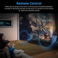 China Three Equalizer Mode Powered Wireless Bookshelf Speakers Metal Grey Color For TV for sale