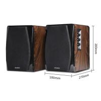 China 6 Ohms Wireless Active Bookshelf Speaker Stereo 100W Power Output for sale