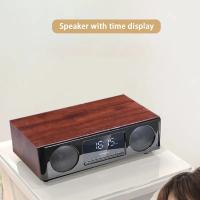 China 60W Karaoke Bookshelf Active Speakers With Microphone Clock for sale