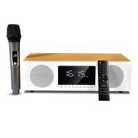 China 60W Karaoke Bookshelf Active Speakers With Microphone Clock for sale