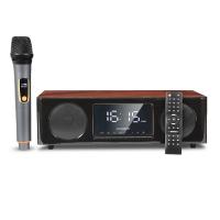 China 60W Karaoke Bookshelf Active Speakers With Microphone Clock for sale