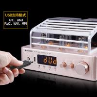 China Integrated Stereo Hybrid Vacuum Tube Audio Amplifier With Subwoofer Output MIC Output for sale