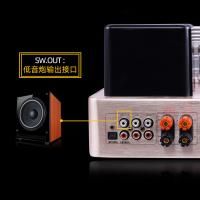 China Integrated Stereo Hybrid Vacuum Tube Audio Amplifier With Subwoofer Output MIC Output for sale