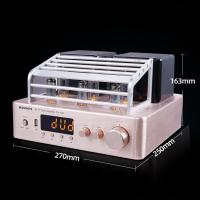 China Integrated Stereo Hybrid Vacuum Tube Audio Amplifier With Subwoofer Output MIC Output for sale