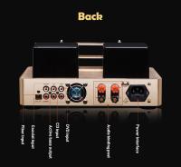 China 2.0 Channel Bluetooth Audio Amplifier , Vacuum Tube Amplifier Gold Color for sale