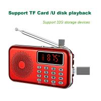 China 3.7V 600mAh Portable Radio Player , Battery Powered Radio With Headphone Jack for sale