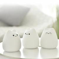 China Colorful Silicone Night Light Rechargeable Battery Powered Animal Shape for sale